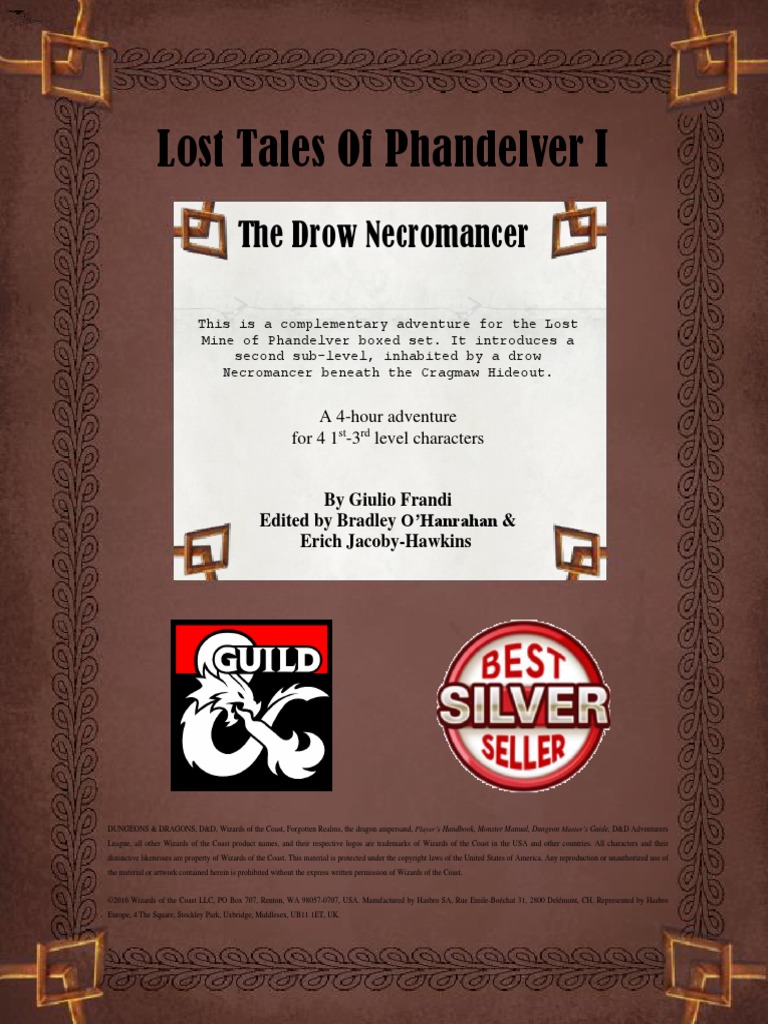 Lost Tales of Phandelver I The Drow Necromancer | PDF | Wizards Of The ...