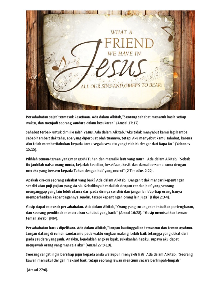 Persahabatan Sejati | PDF