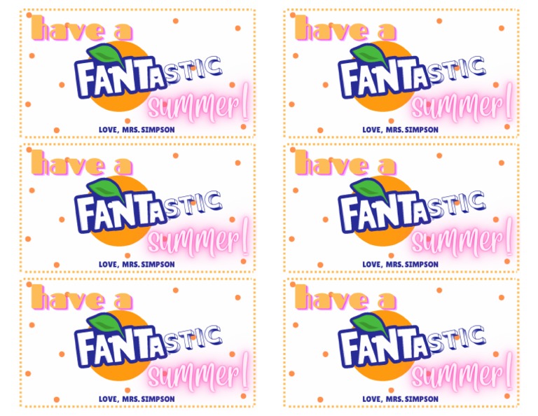 Fanta Gift Tag | PDF