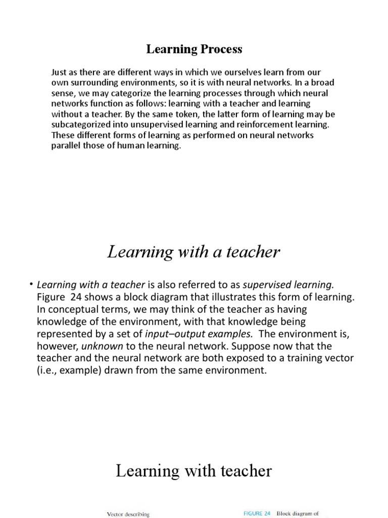 Learning Process | PDF | Artificial Neural Network | Memory