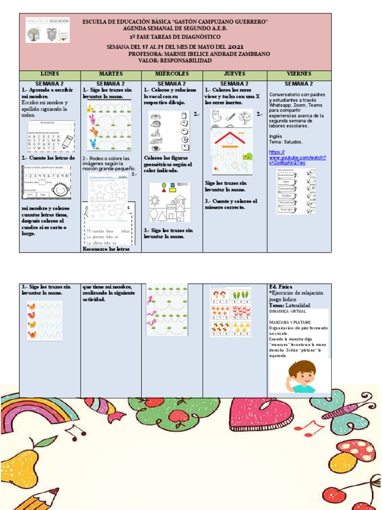 2º Tareas Diagnosticas Semana 2. | PDF