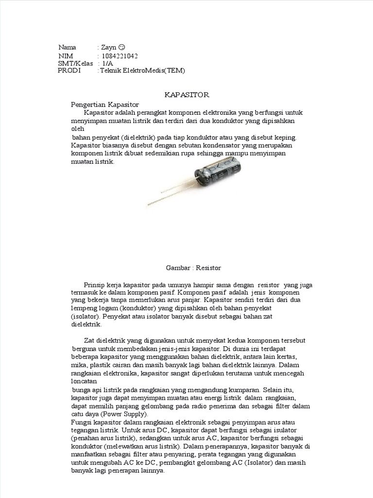 Komponen Elektronika Dasar | PDF