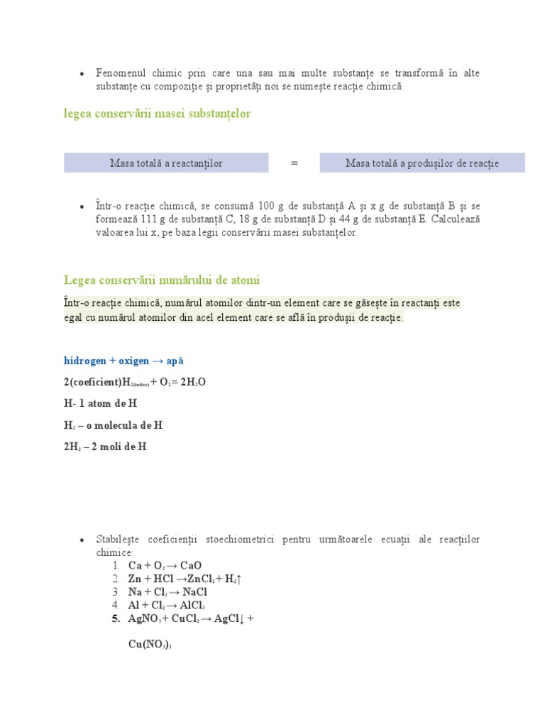 Notite de Chimie | PDF