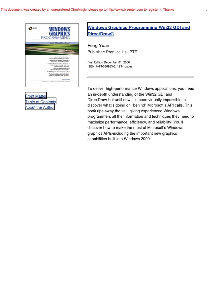 Windows Graphics Programming - Win32 GDI and DirectDraw (PDFDrive) | Descargar gratis PDF ...