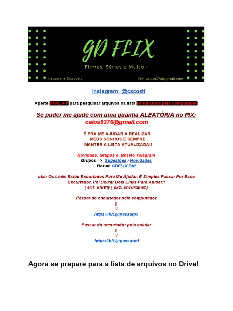 GD FLIX - Filmes, Séries E Muito + | PDF | As Crônicas de Nárnia | Star Wars