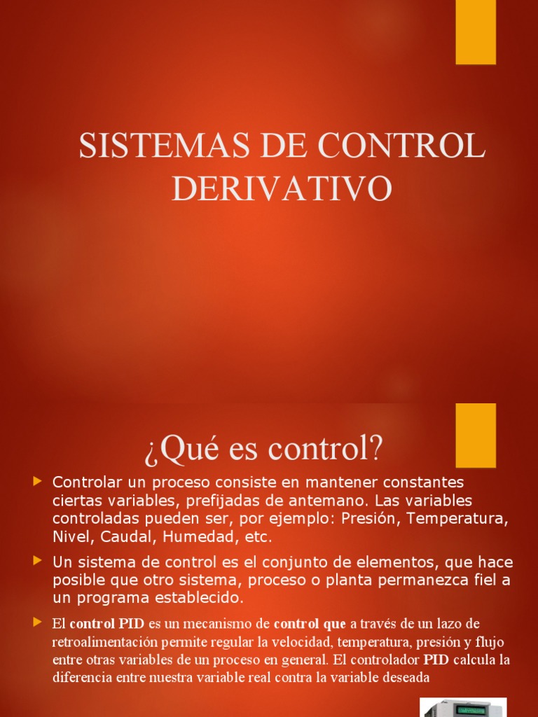Control Proporcional Derivativo | PDF | Sistema de control | Electricidad