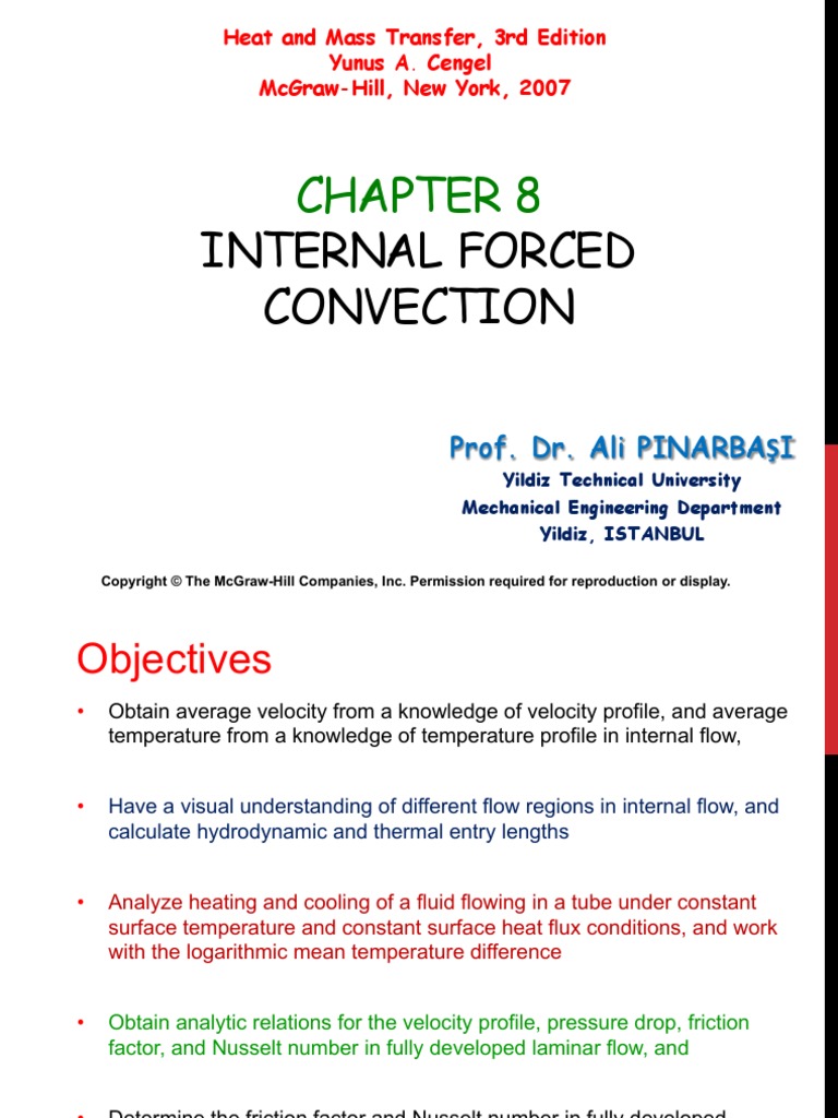 Chap08 Internal Forced Convection | PDF | Boundary Layer | Fluid Dynamics
