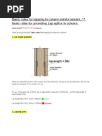 Staggering of Rebar Lap | PDF | Beam (Structure) | Bending