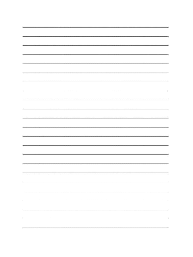 Blank Lined Essay Paper-50pages | PDF