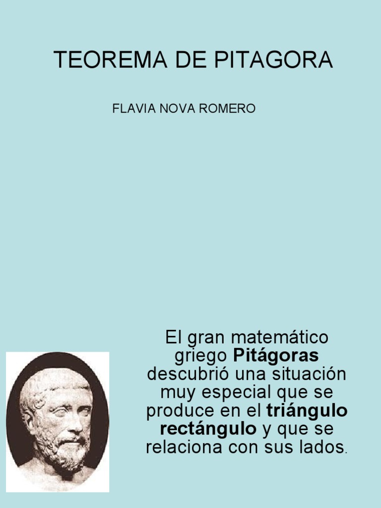 Teorema de Pitagora | PDF | Triángulo | Geometría Elemental