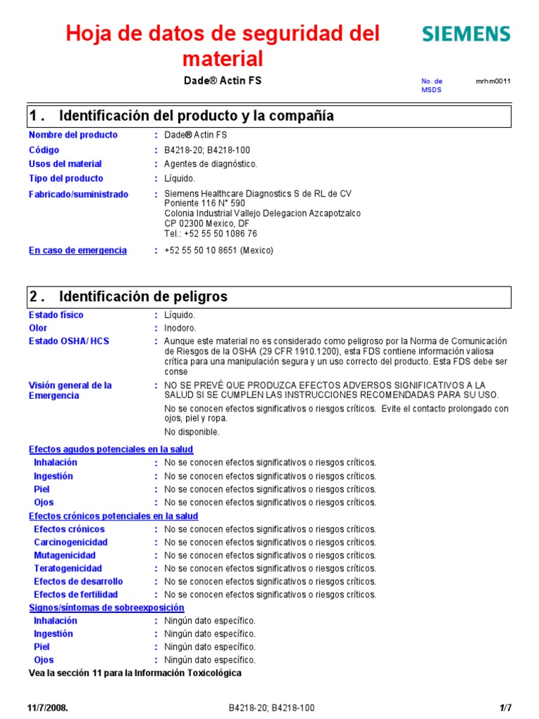Actin FS | PDF | Residuos | Contaminación