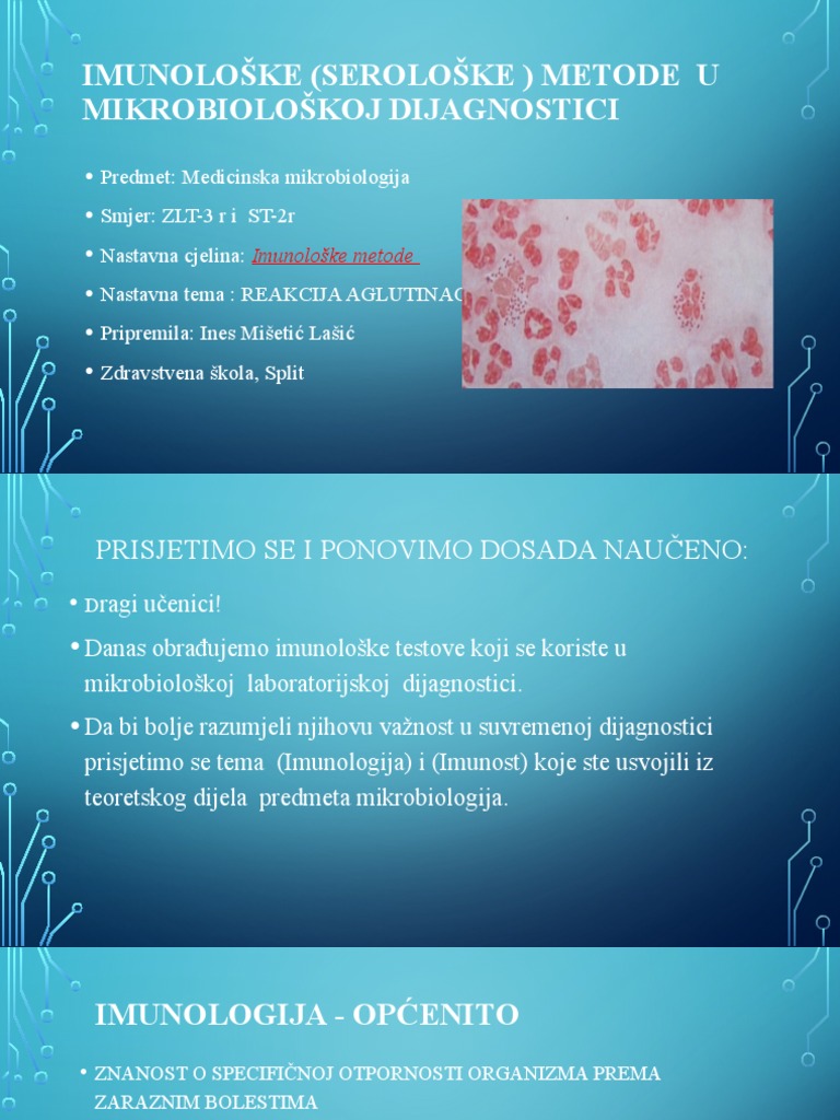 ST Mikrobiologija Imunološke-Metode Aglutinacija 2r | PDF