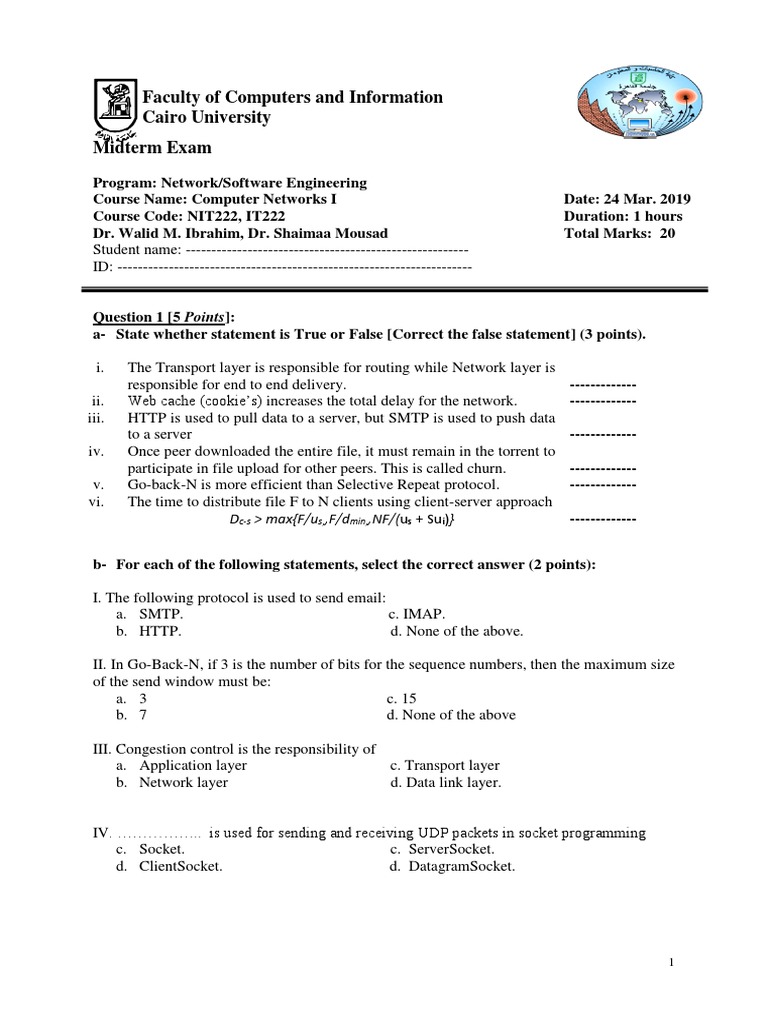 Network Midterm | PDF | Computer Network | Hypertext Transfer Protocol Network Midterm | PDF | Computer Network | Hypertext Transfer Protocol
