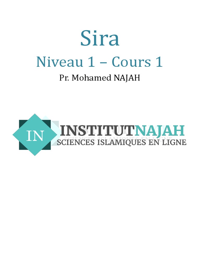 Sira Cours 1 | PDF | Mahomet | Hadîth