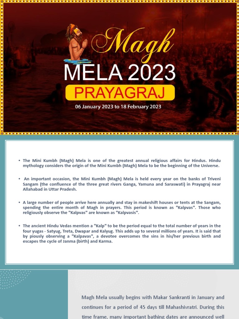 Prayagraj Magh Mela 2023 | PDF | Religious Holidays | Indian Religions