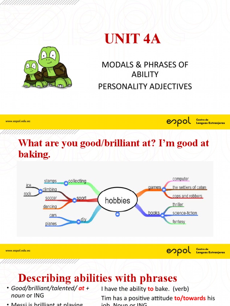 Unit 4a Abilities | PDF