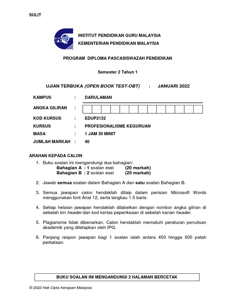 Soalan Exam | PDF