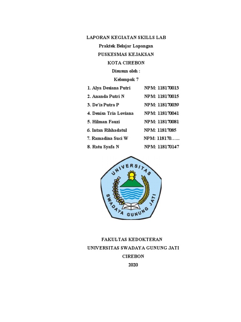 Kelompok 7 Laporan PBL Puskesmas Kejaksan | PDF