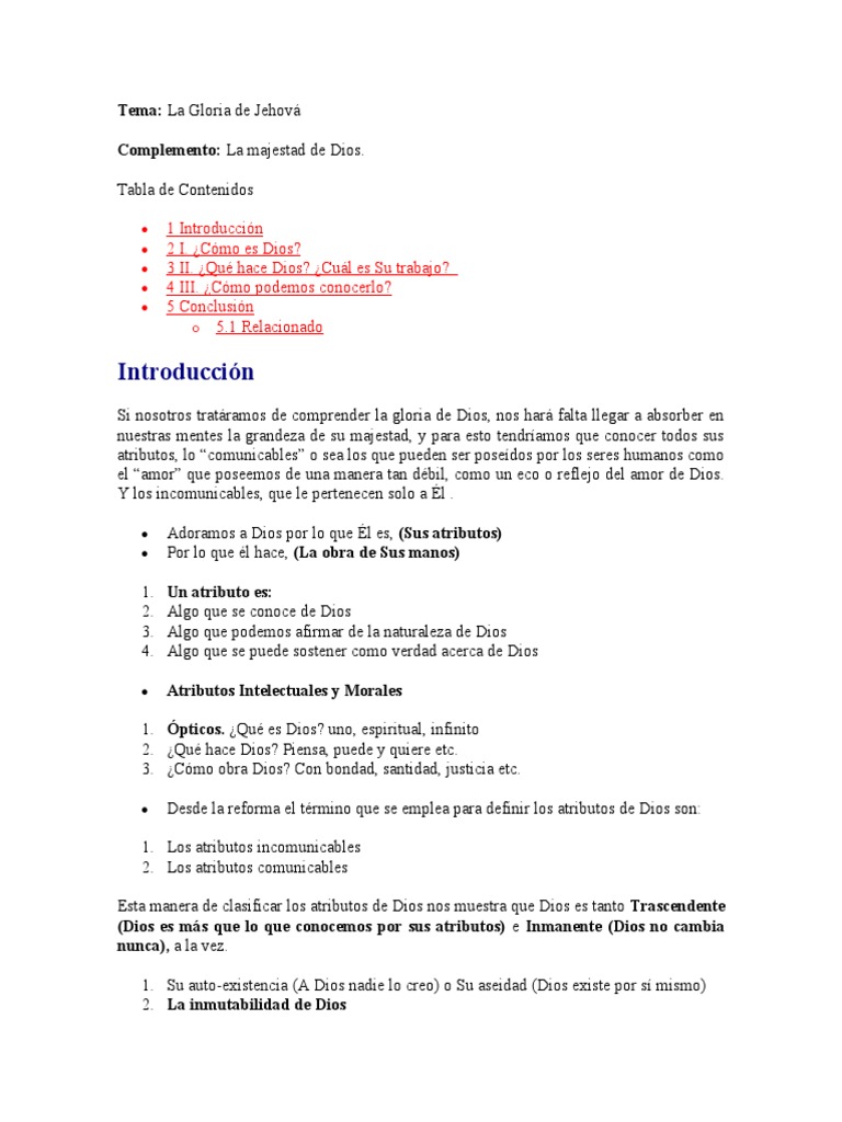 Bosquejo de Sermon | PDF | Dios | Salmos