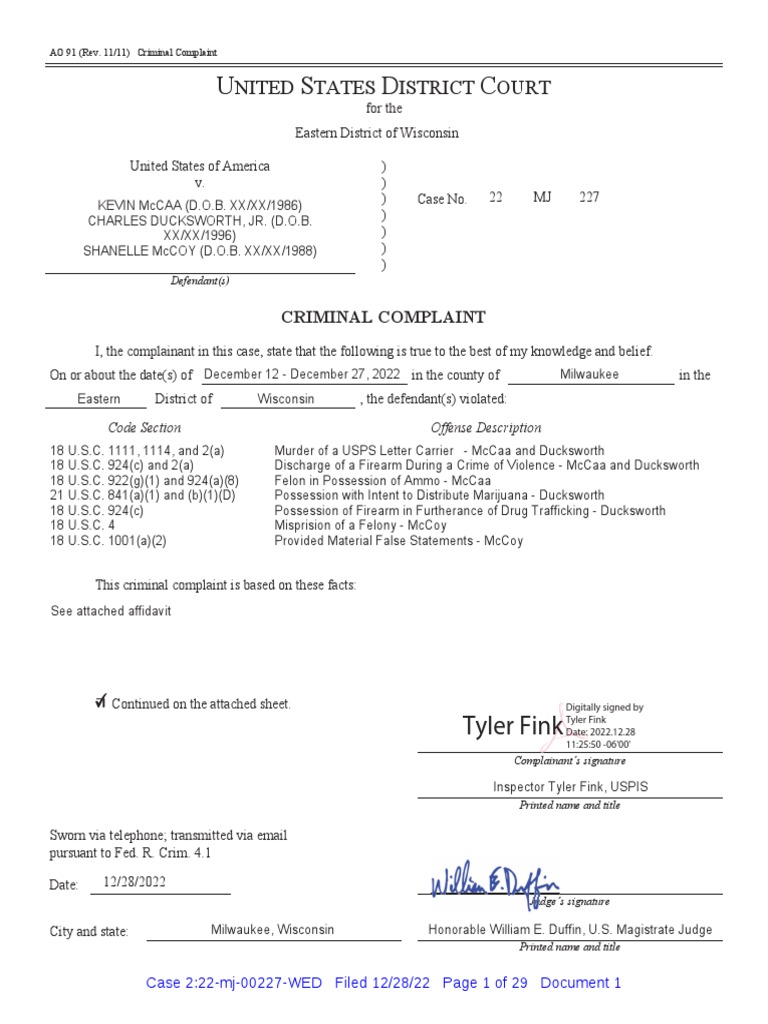 Murder of A USPS Letter Carrier Aundre Cross Dec 9 2022 Criminal ...