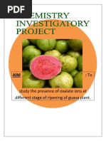Class 12th Chemistry Project On Investigatory Test On Guava | PDF ...