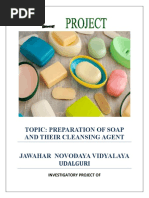 A Study of The Preparation of Soap Using Coconut Oil or Any Vegetable Oil | PDF | Fatty Acid | Soap
