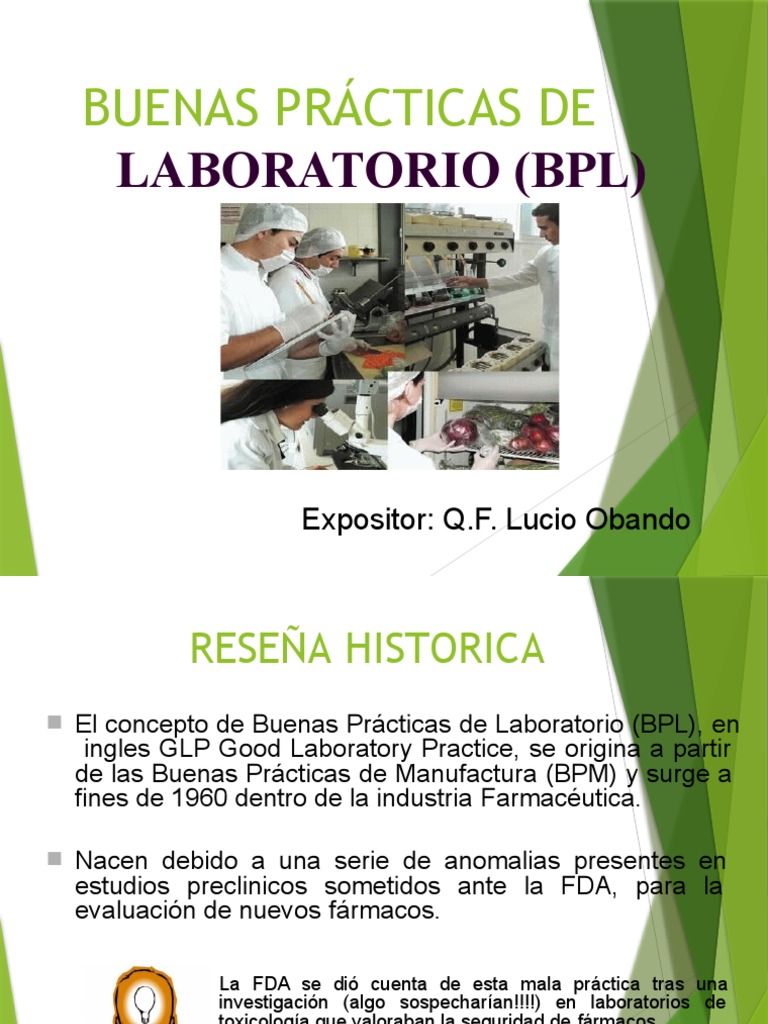 Buenas Prácticas de Laboratorio (BPL) - 2 | PDF | Calidad (comercial) | Laboratorios