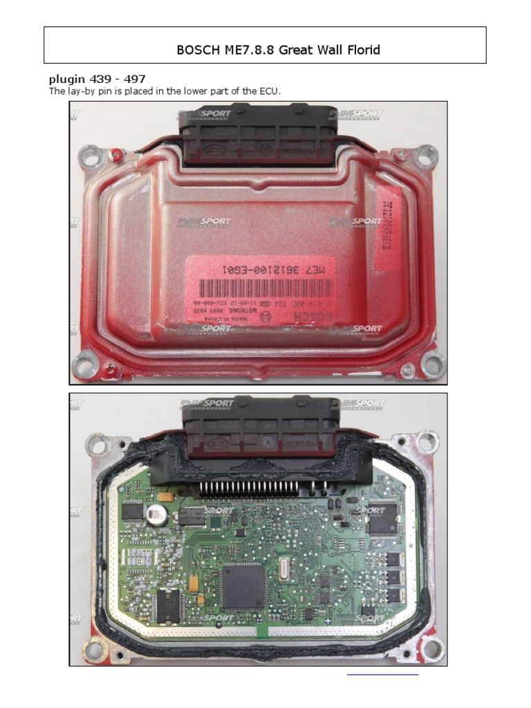 Bosch Me7.8.8 Great Wall Florid | PDF