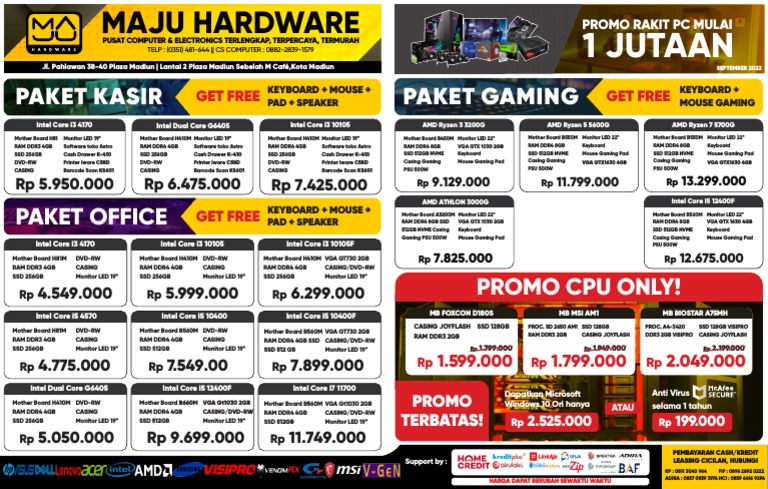 Brosur 1 Cpu 2022 | PDF | Advanced Micro Devices | Computer Science