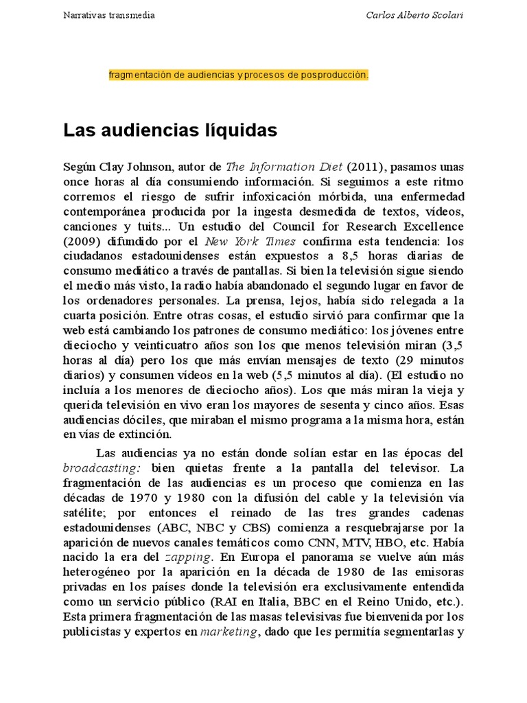 226 PDFsam 532005231-Scolari-Transmedia | PDF | Televisión | Medios de ... 226 PDFsam 532005231-Scolari-Transmedia | PDF | Televisión | Medios de ...