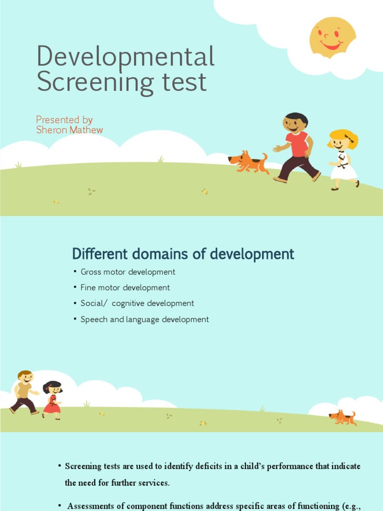 Developmental Screening Test | PDF | Developmental Psychology | Human ...