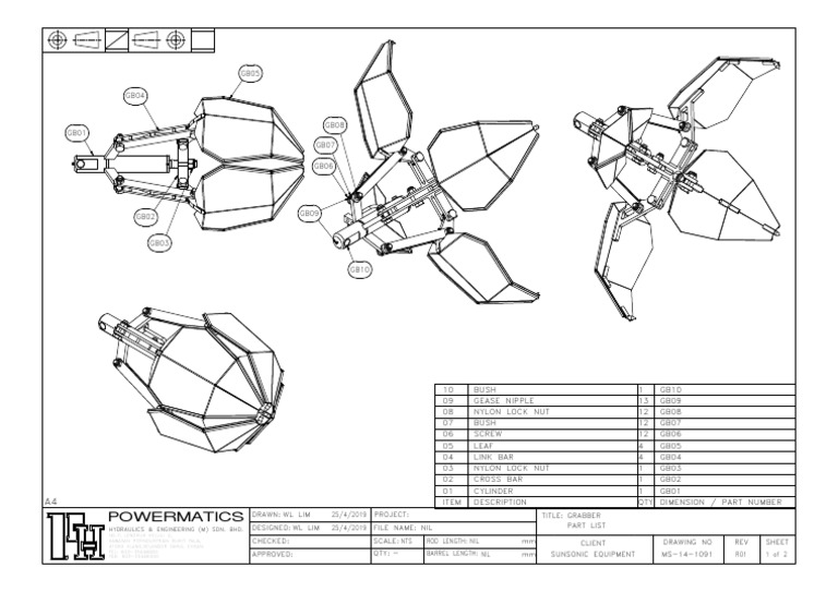 Jaw Fassi Grabber - Parts Catalogue | PDF | Mechanical Engineering ...