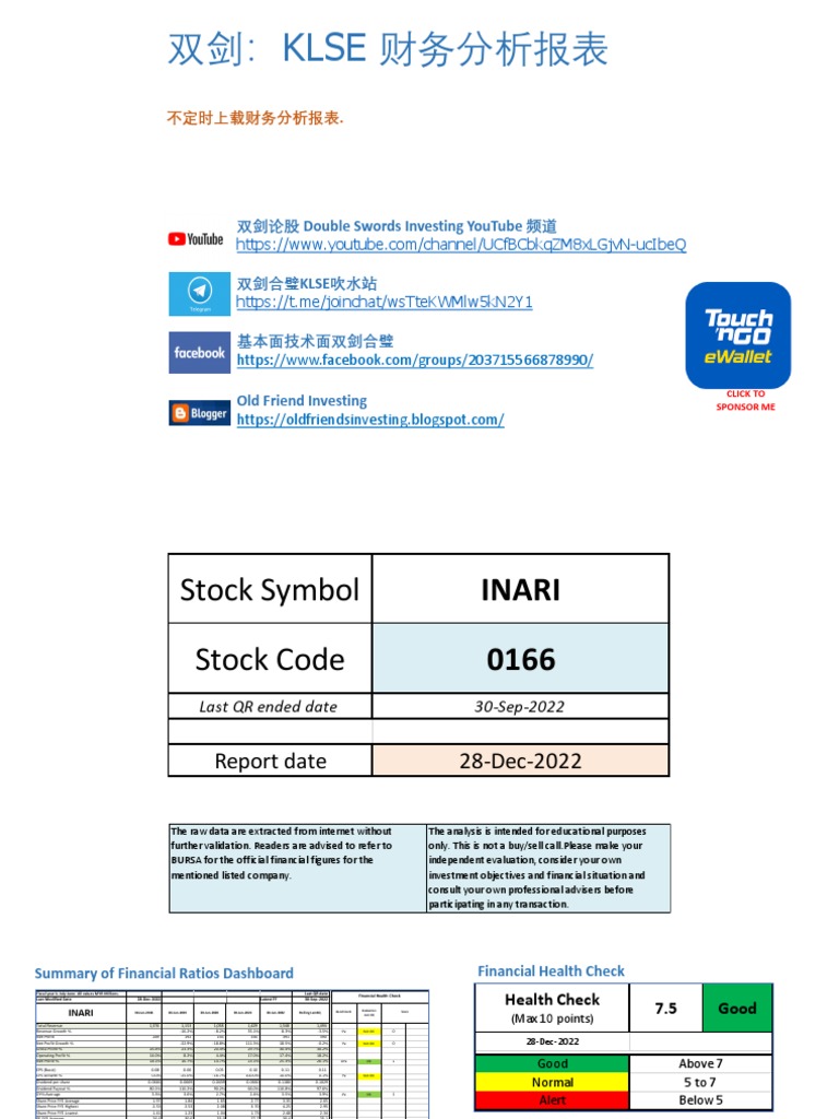 INARI 28 Dec 2023 - Financial - Analysis - Explained - V1.1 | PDF ...