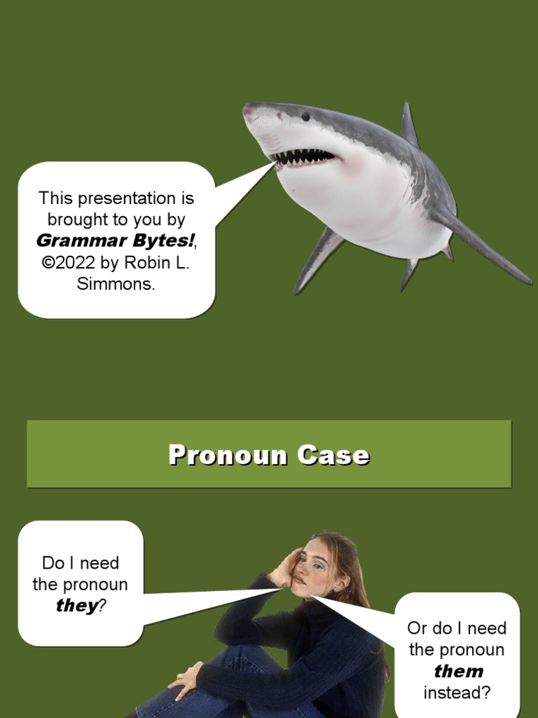 Pronoun Case | PDF | Object (Grammar) | Pronoun