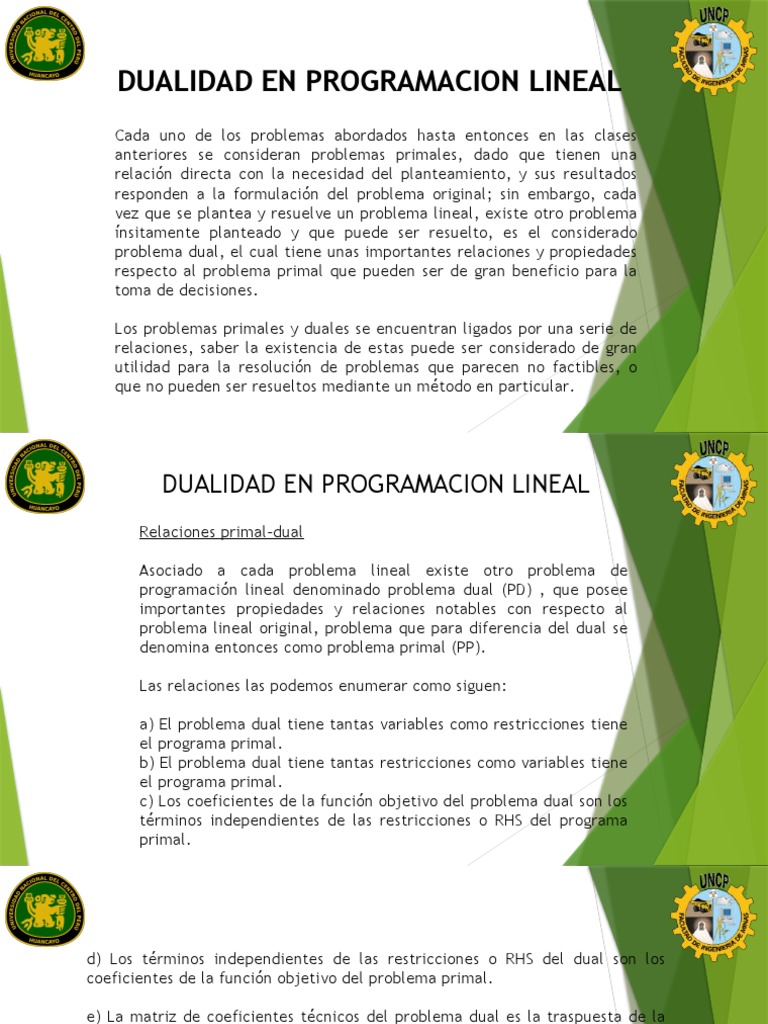 Problema Dual PL | PDF | Programación lineal | Álgebra
