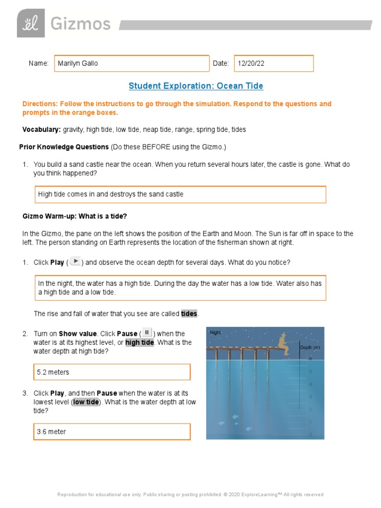 Ocean Tides | PDF | Tide | Moon