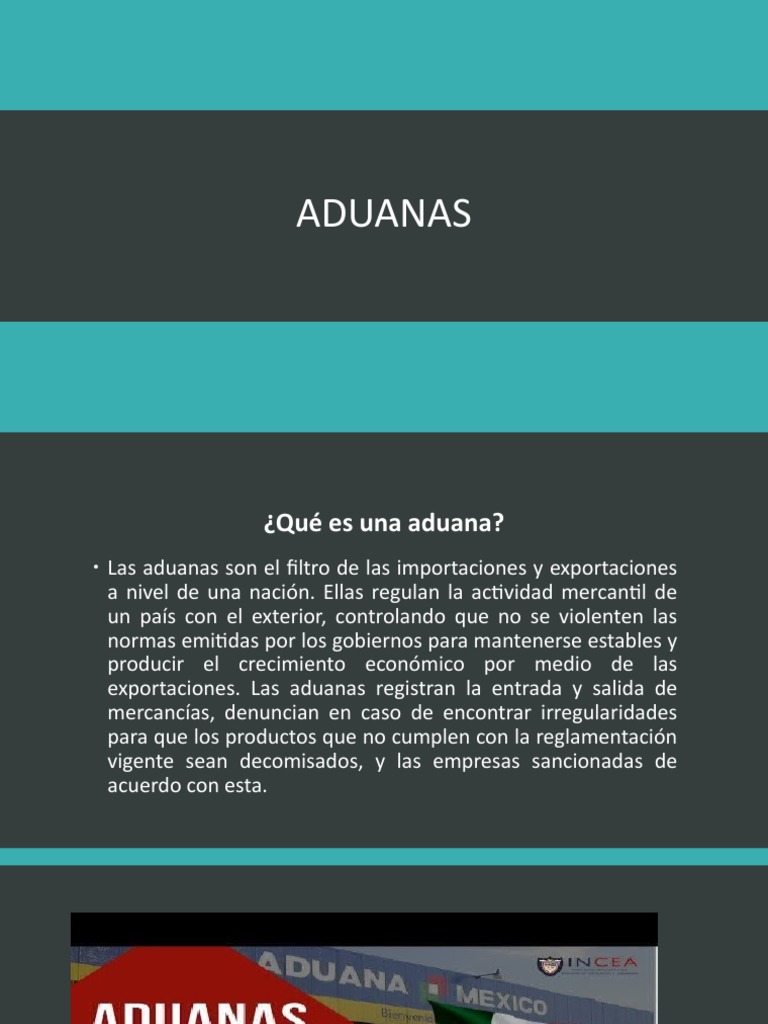ADUANAS | PDF | aduana | Gobierno