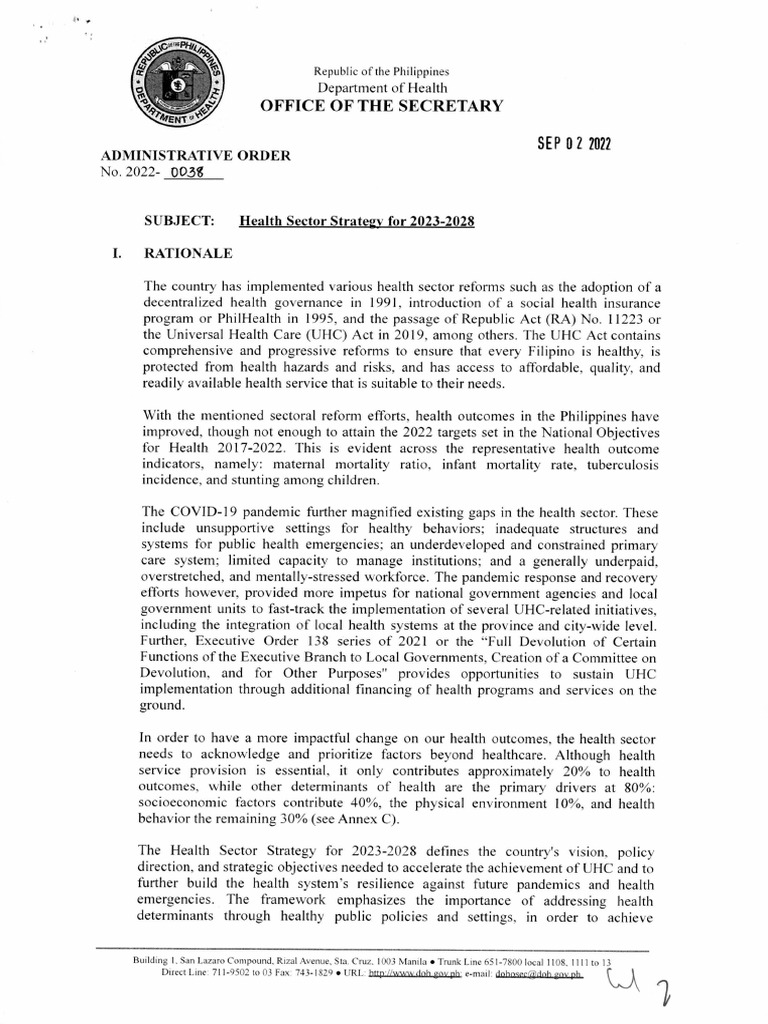 Health Sector Strategy | PDF | Health Care | Health System