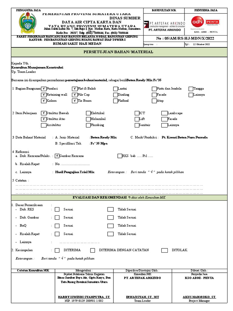 05.approval Beton FC 35 PT Kraton | PDF
