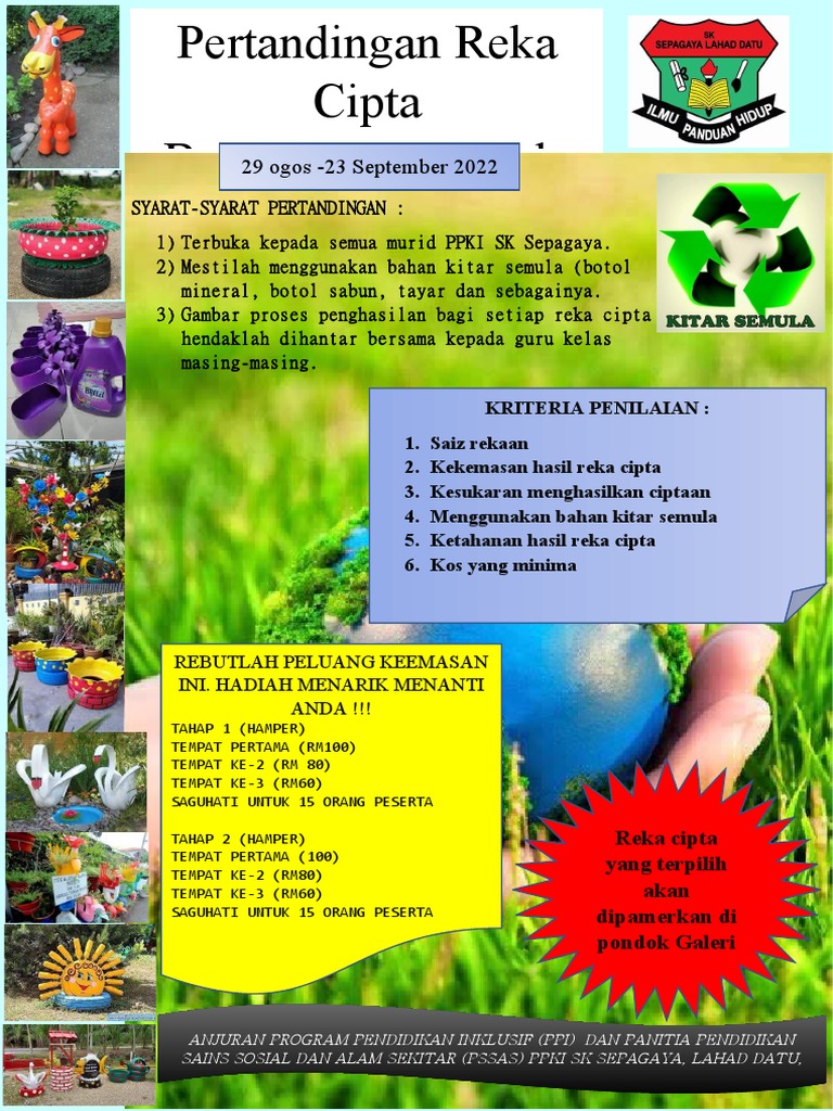 Pertandingan Reka Cipta Kitar Semula | PDF