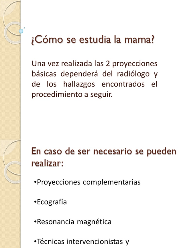 Como Se Estudia La Mama | PDF | Mamografía | Pecho