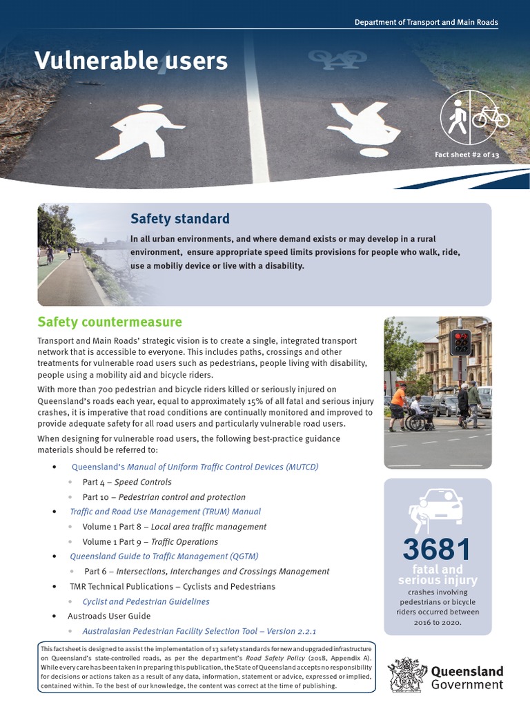 RSP Fact Sheet - 02 - Vulnerable Users | PDF | Pedestrian | Road