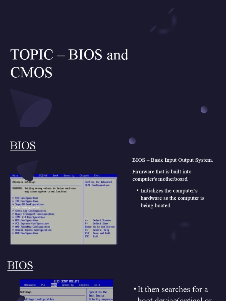 BIOS and CMOS | PDF