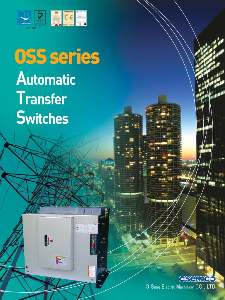 1 OSEMCO KOREA Cat Osemco Trans Automaticas ATS | Download Free PDF | Switch | Mains Electricity