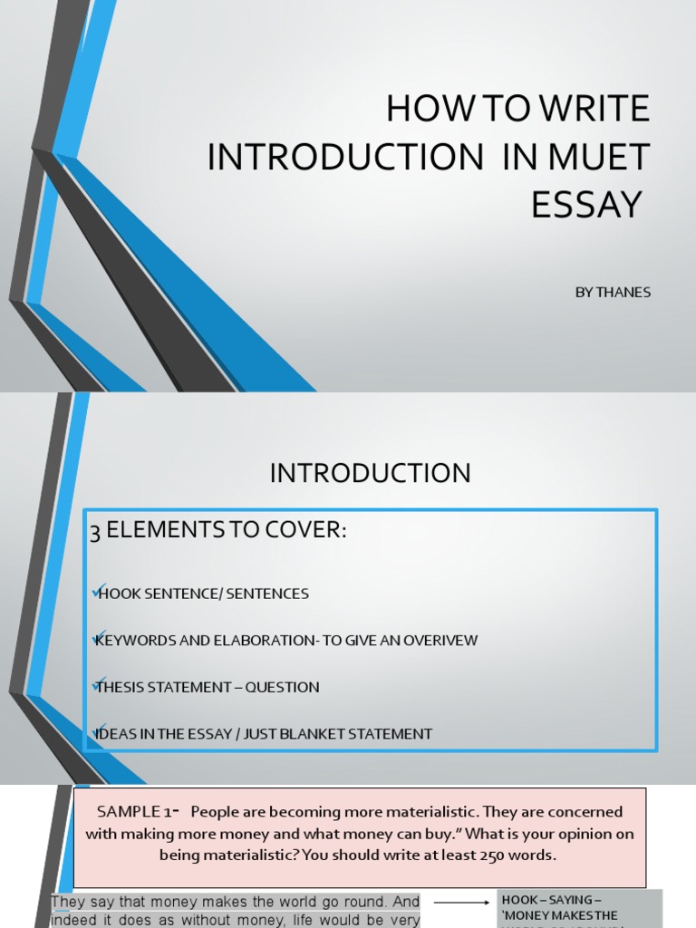Essay - Introduction | PDF | Materialism | Essays