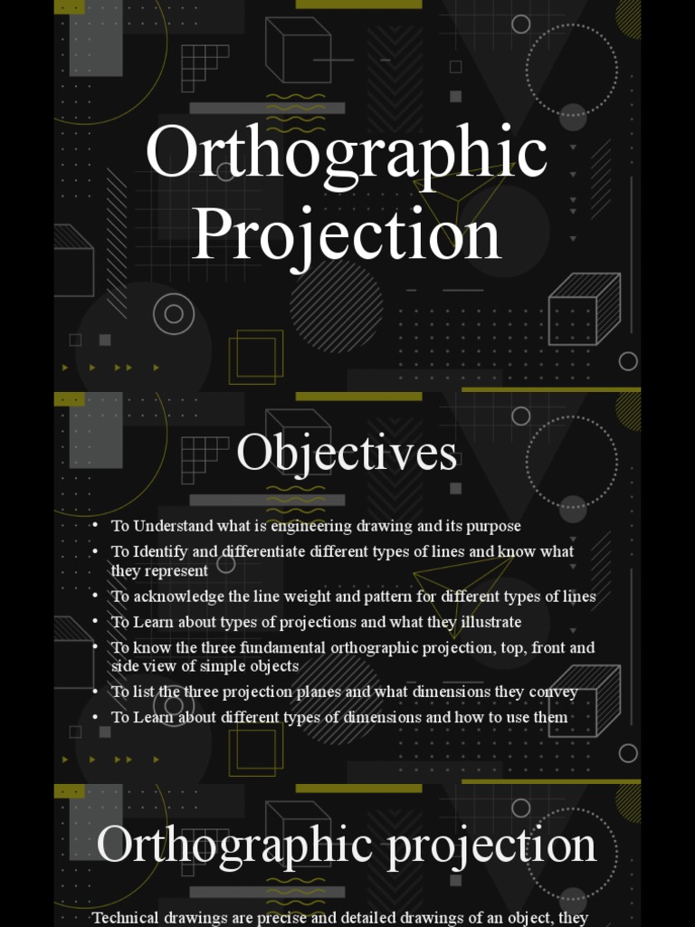 Orthographic Projectionpresentation | PDF | Technical Drawing ...