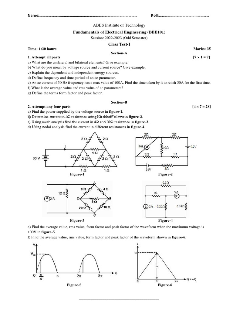 Question Paper Of Ct 1 Pdf