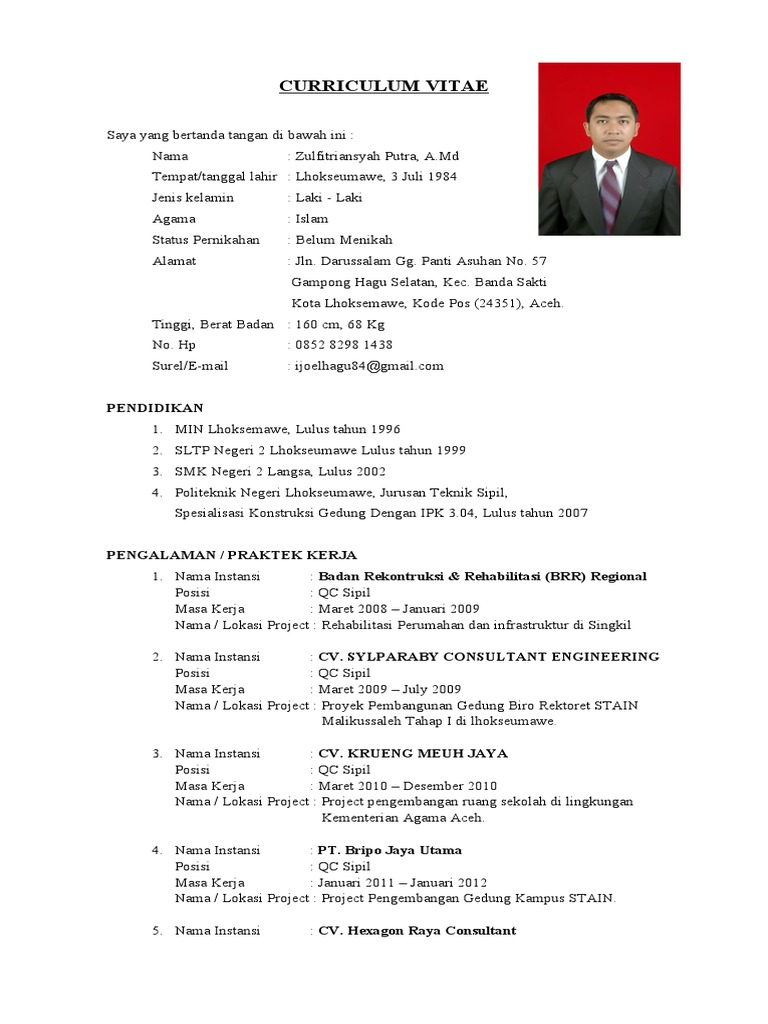 CV. Bimtek Pupr | PDF