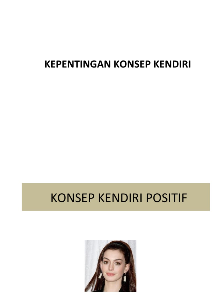 Kepentingan Konsep Kendiri | PDF