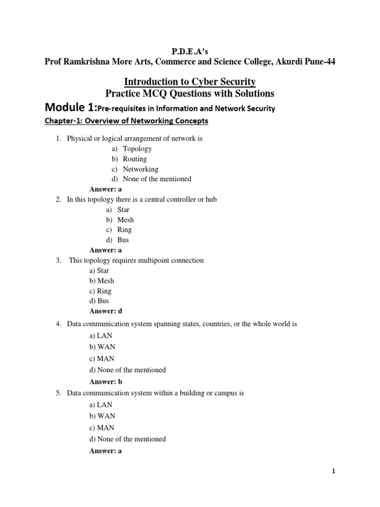 27 - MCQ's With Solutions | PDF | Cryptography | Threat (Computer)